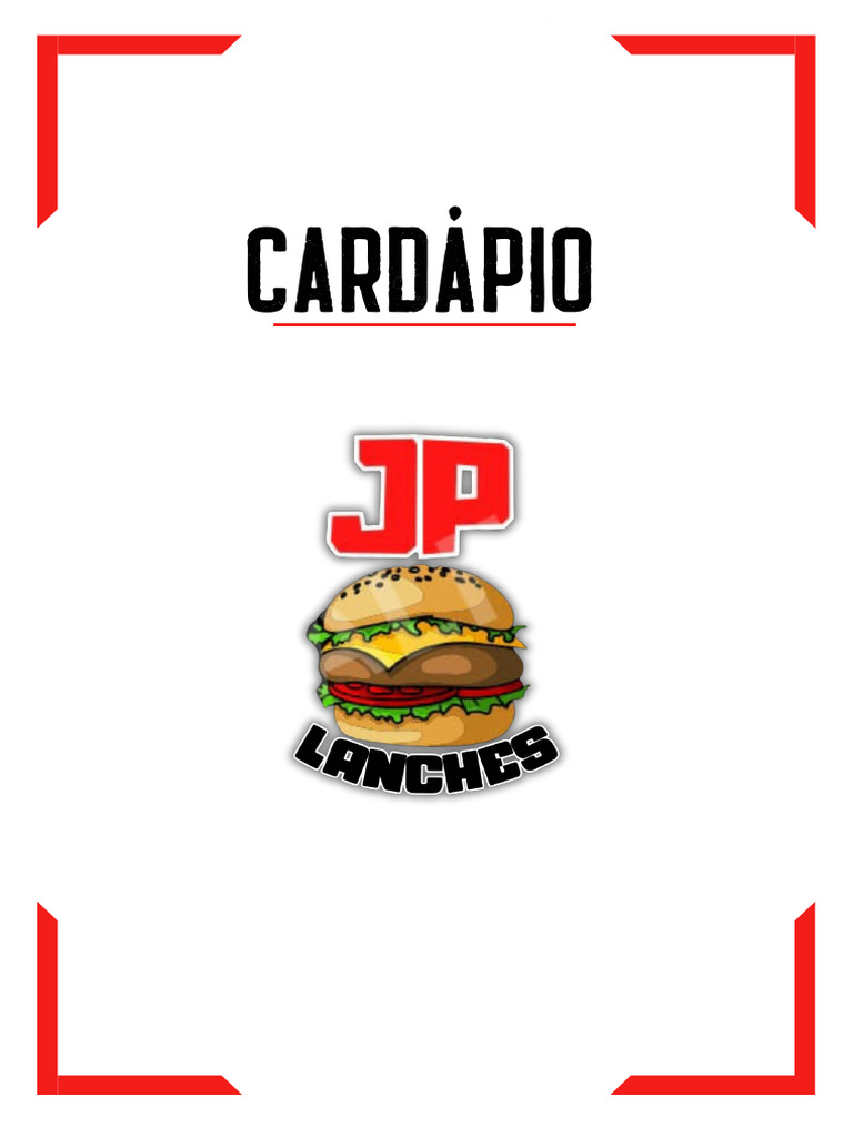 Cardapio JP Branco 2 | PDF | Cachorro-quente | Alimentos