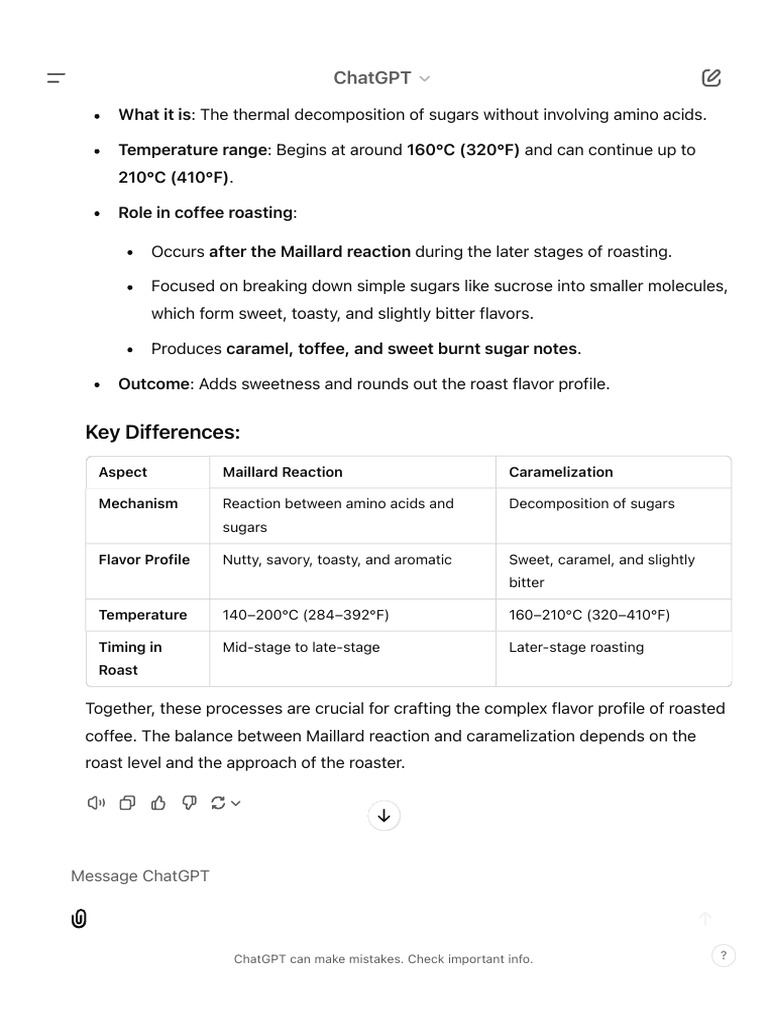 Caramelization in Coffee Roasting | PDF