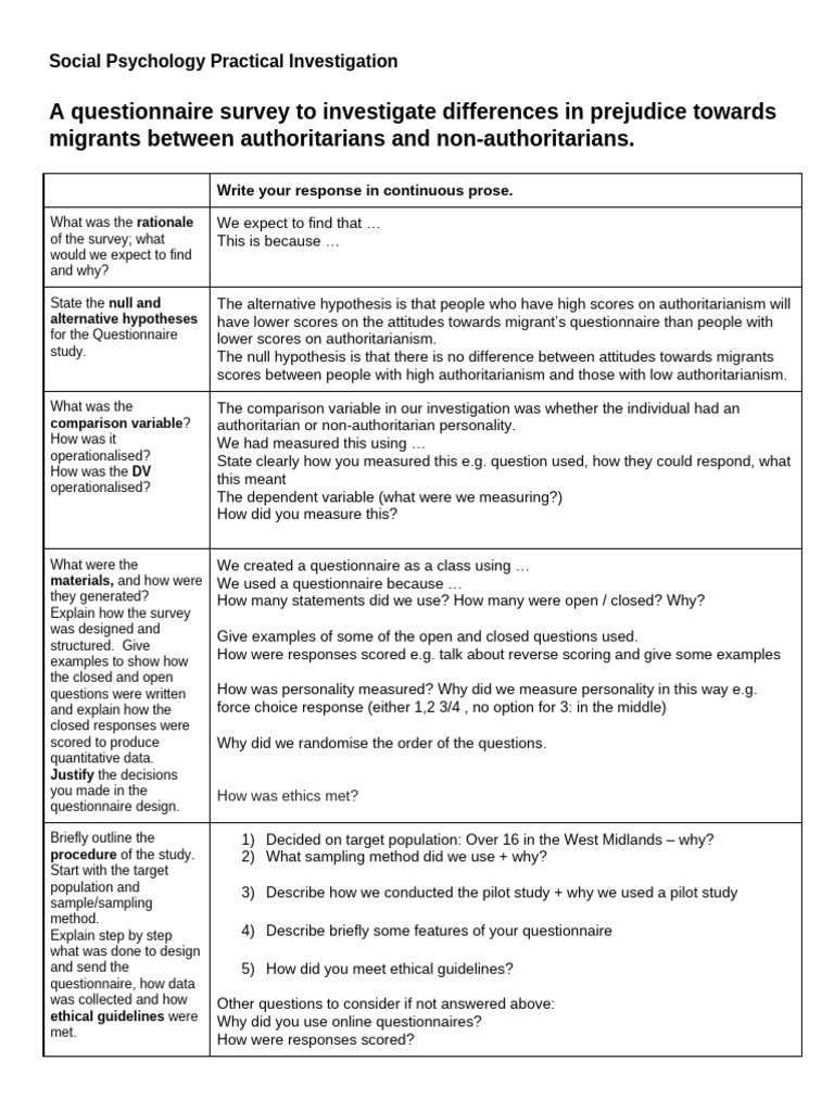 Example Social Report template1 | PDF | Hypothesis | Statistics