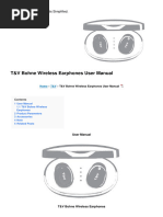 M19 TWS Earbuds User Manual | PDF | Headphones | Bluetooth
