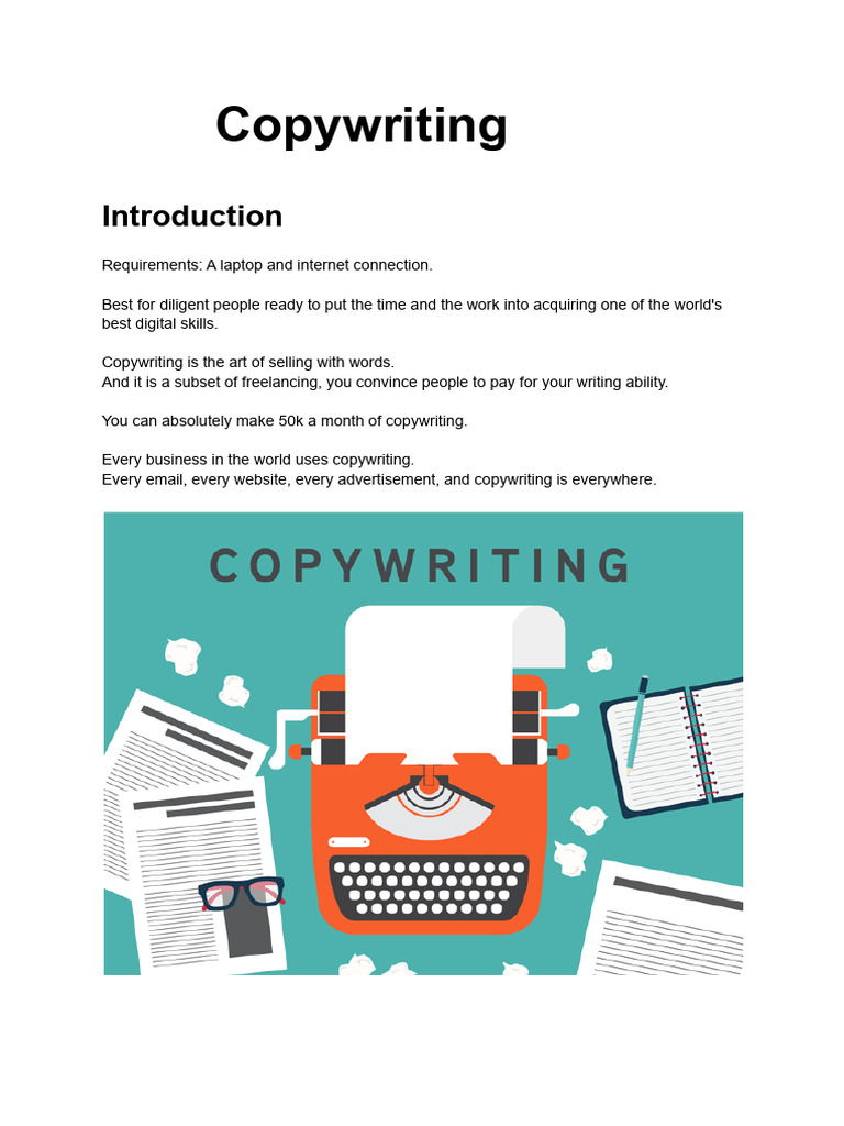 Mastering Copywriting Essentials | PDF | Copywriting