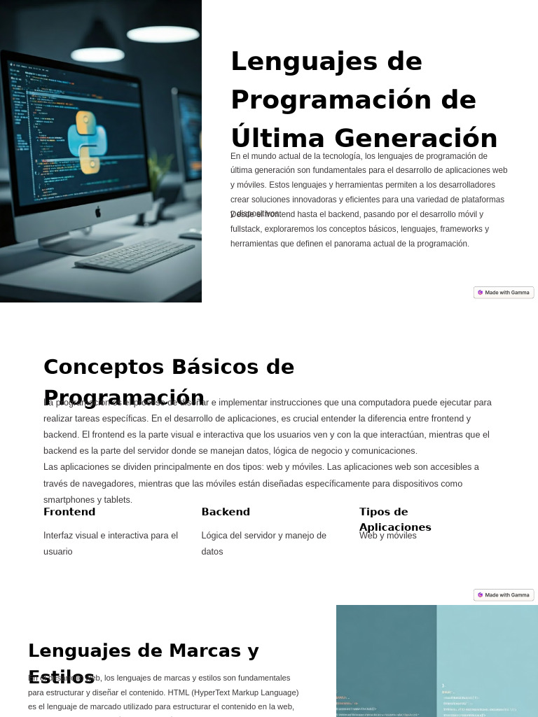 Lenguajes de Programacion de Ultima Generacion | PDF | Aplicación web | Script Java