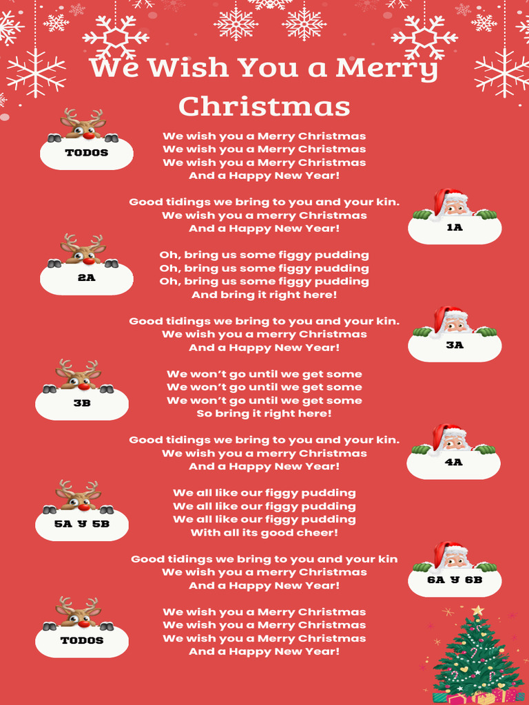 We Wish You a Merry Crhistmas | PDF | Christmas Songs | December Events