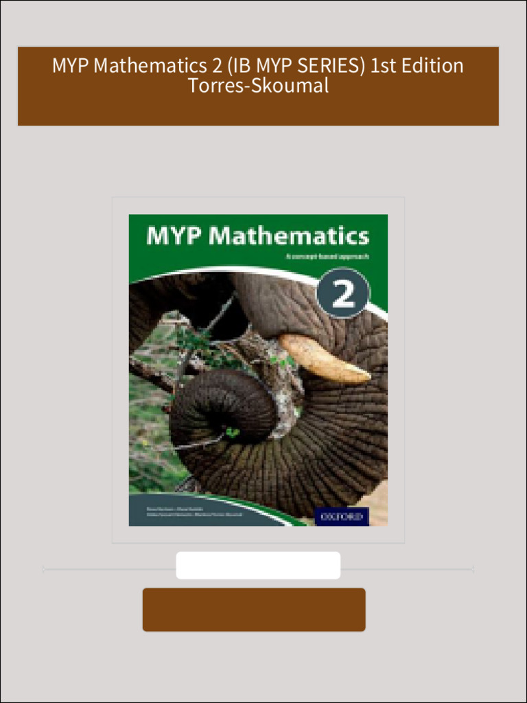 Get MYP Mathematics 2 (IB MYP SERIES) 1st Edition Torres-Skoumal PDF ...