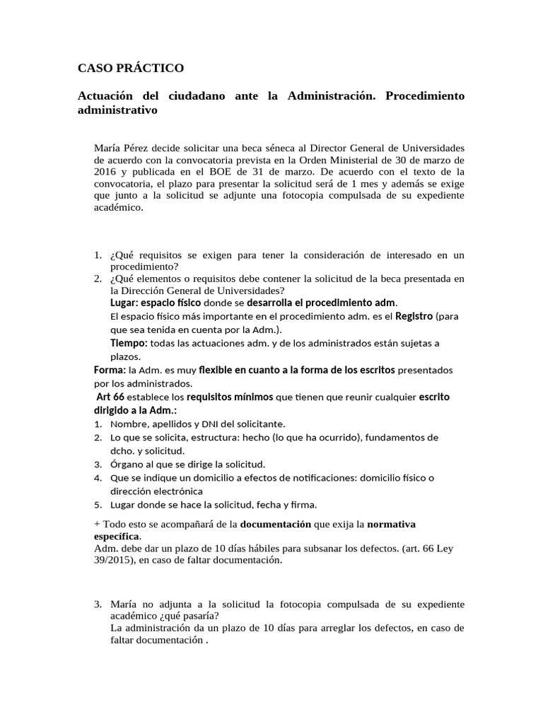 procedimiento administrativo practica | PDF | Documento de identidad | Gobierno