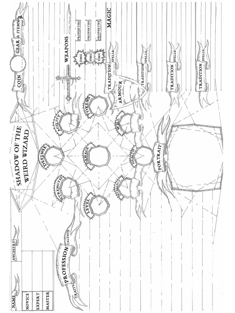 Ilide - Info Shadow of The Weird Wizard Character Sheet PR | PDF