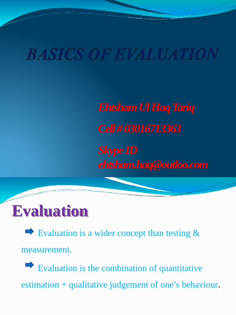 Evalution Management | PDF | Educational Assessment | Validity (Statistics)