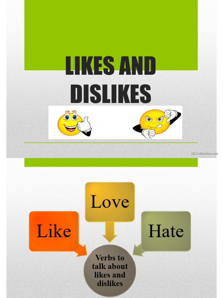 Likes and Dislikes 2 | PDF