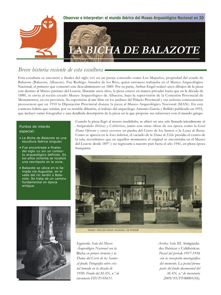 CI2-Bicha-de-Balazote | PDF | Museo | Arqueología
