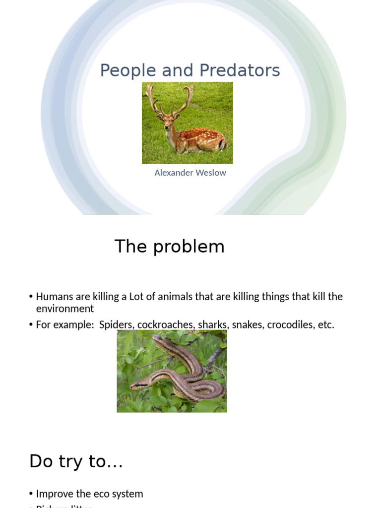People and Predators | PDF