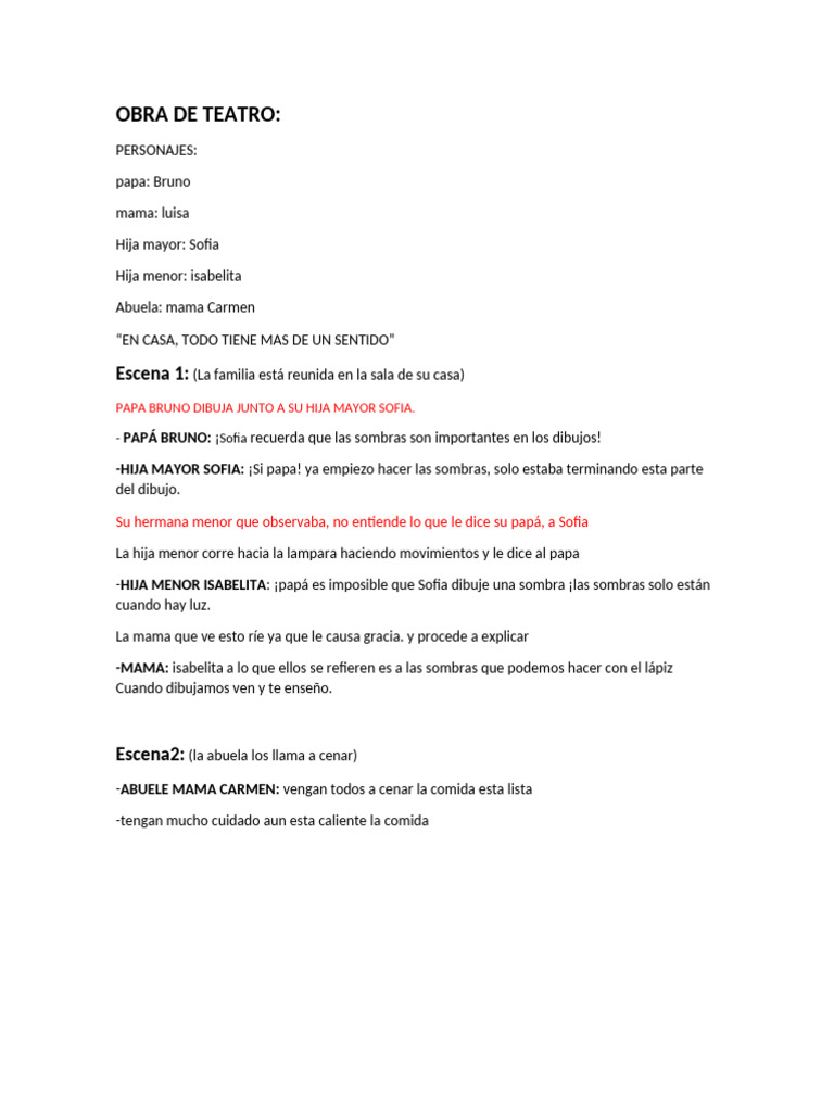 Obra de Teatro | PDF