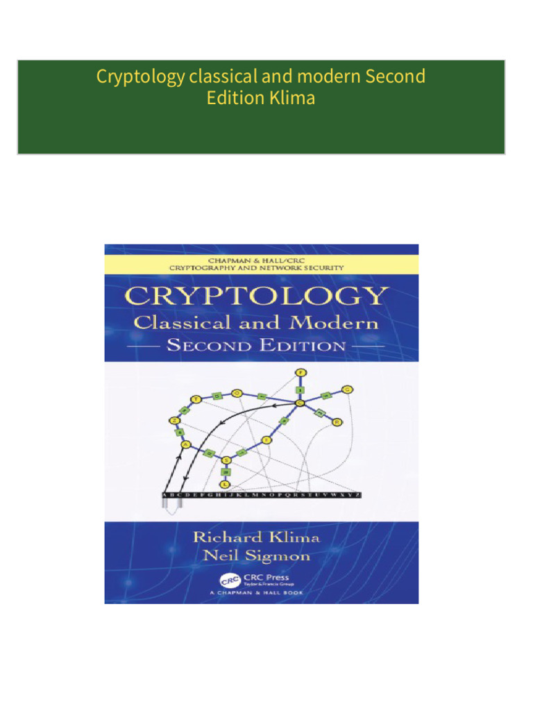 Get Cryptology classical and modern Second Edition Klima free all chapters | PDF | Cryptography ...