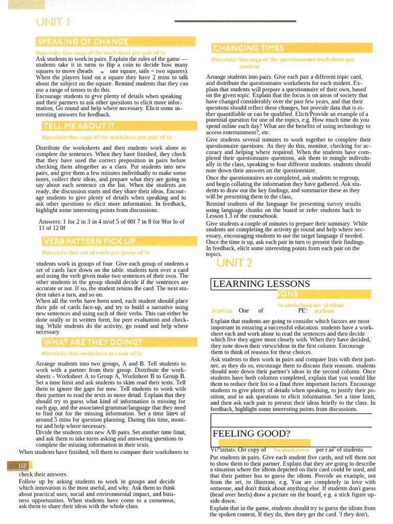 Game Material Instructions Advanced Plus 1 | PDF | Adjective | Noun