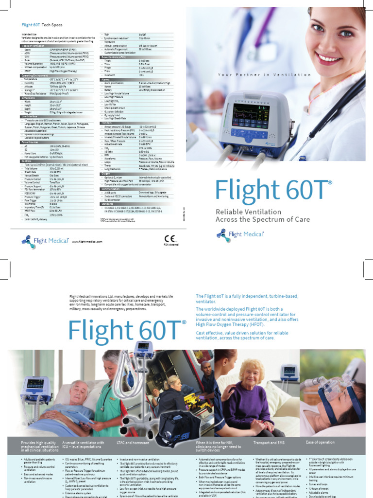 1. Flight 60T_Brochure | PDF | Breathing | Pulmonology