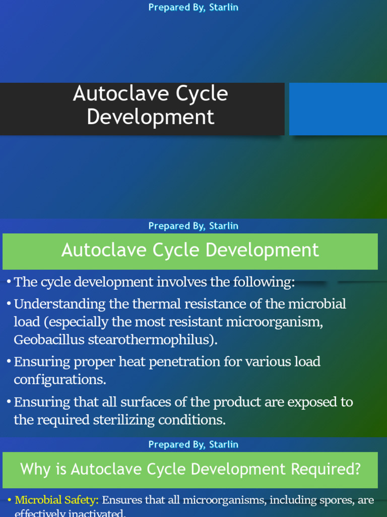 Autoclave Cycle Development | PDF | Sterilization (Microbiology)