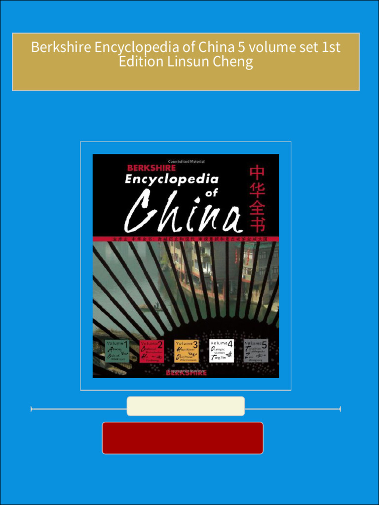 Immediate download Berkshire Encyclopedia of China 5 volume set 1st ... Immediate download Berkshire Encyclopedia of China 5 volume set 1st ...