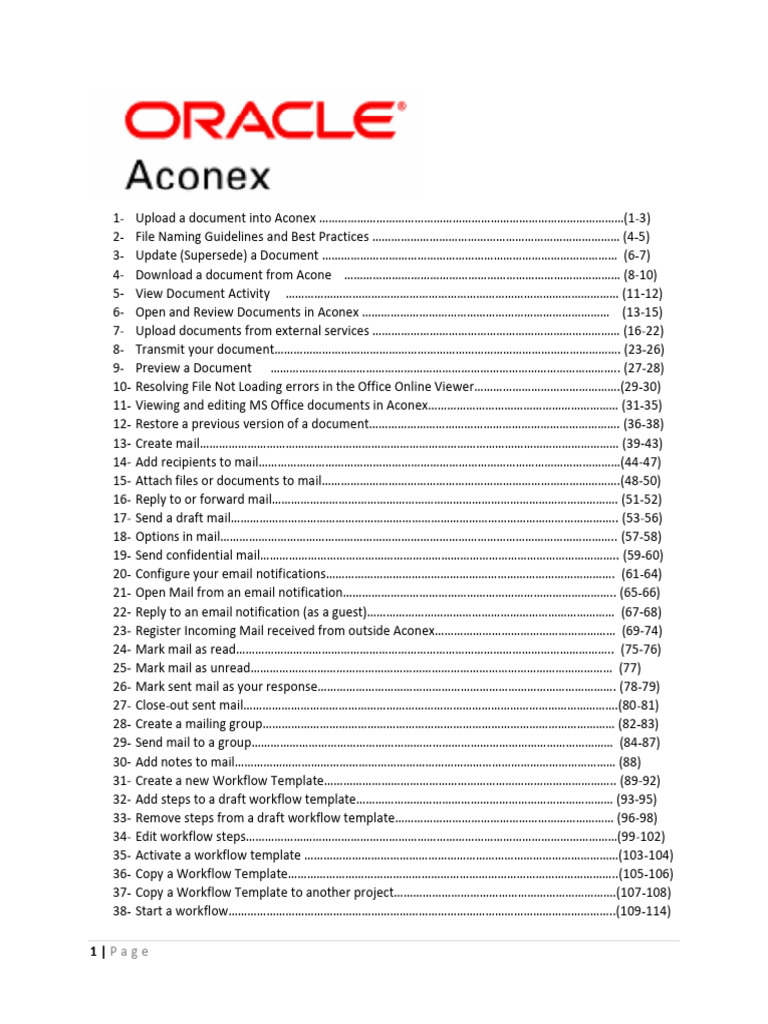 Aconex Introduction | PDF | Internet | Computing