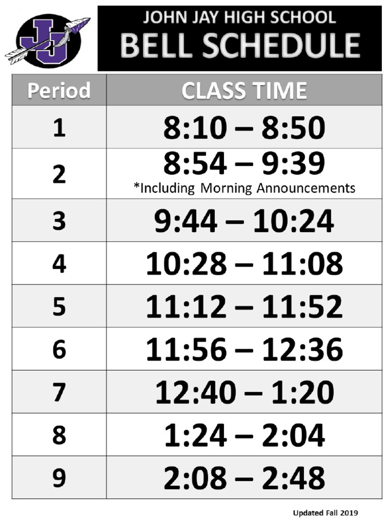 Bell Schedule | PDF