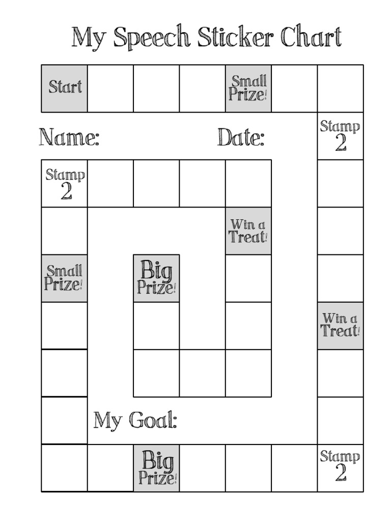 Speechstickerchart 1 | PDF