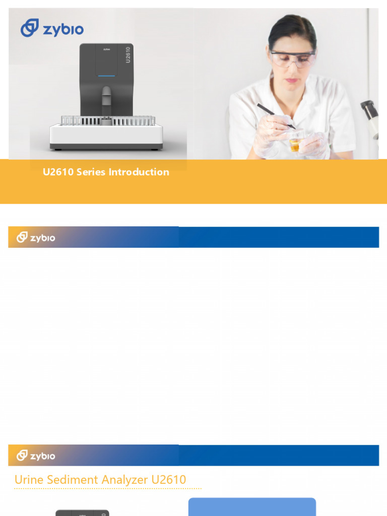 Zybio Urine Sediment-U2610 | PDF | Microscopy | Centrifugation