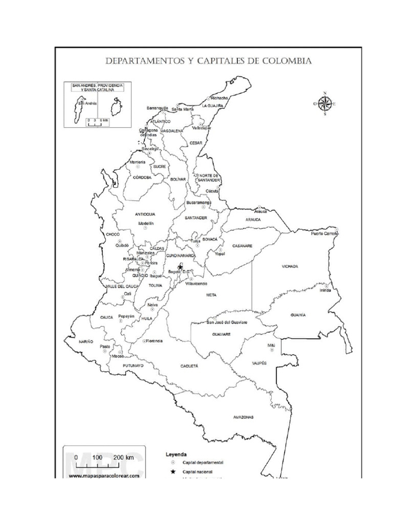 Mapa Politico de Colombia | PDF