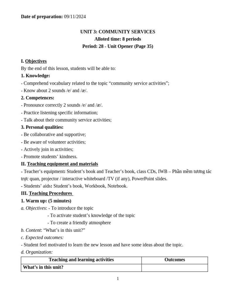 Tiết 31 - Unit 3 - Unit Opener | PDF | Human Communication | Cognition