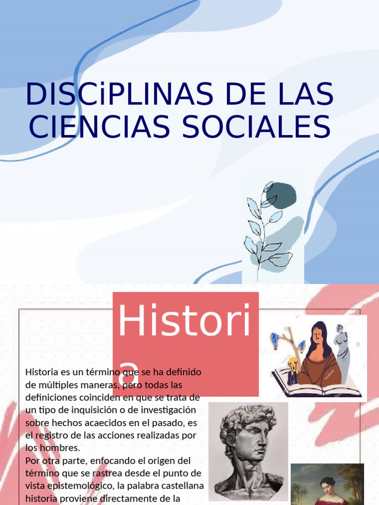 Disciplinas de las Ciencias Sociales | PDF | Sociedad | Jurisprudencia