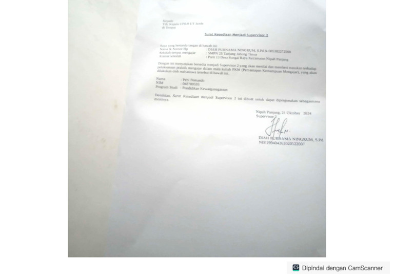 SURAT KETERANGAN SPV 2 | PDF