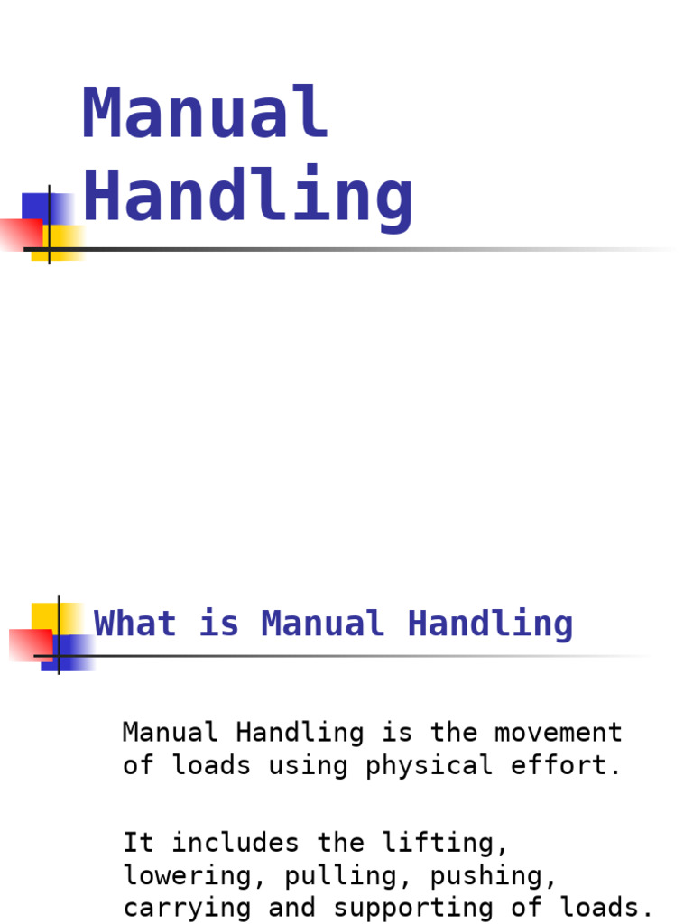 Manual Handling Presentation | PDF