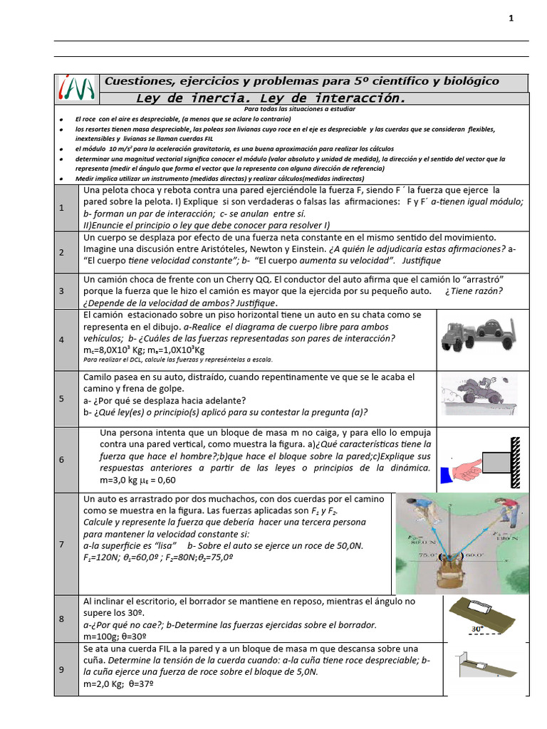 Repartido 1 (Extraã Do Del IAVA) 2 | PDF | Fricción | Fuerza