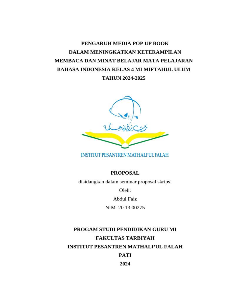 Proposal Abdul Faiz Revisi | PDF