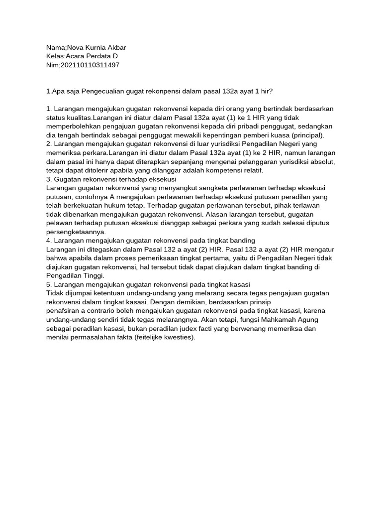 Rekonpensi Haheng Jds | PDF