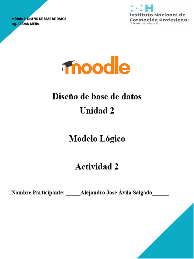 Actividad #2_Modelo_Logico_Base_de_Datos_ORACLE_Alejandro_Avila | PDF ...