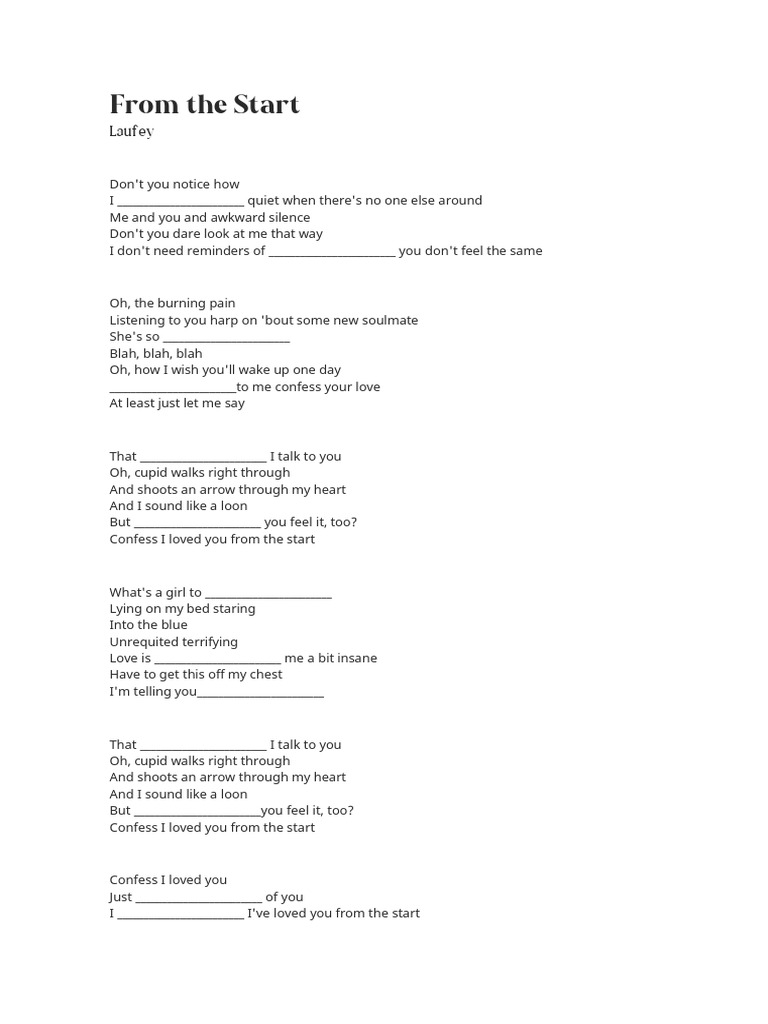 From The Start | PDF