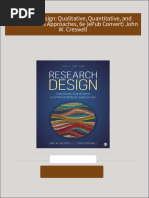 Creswell (2014) The Selection of A Research Approach | PDF