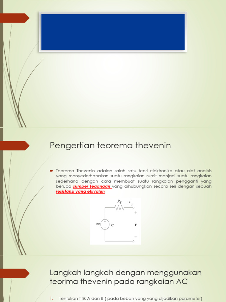 TEOREMA THEVENIN | PDF