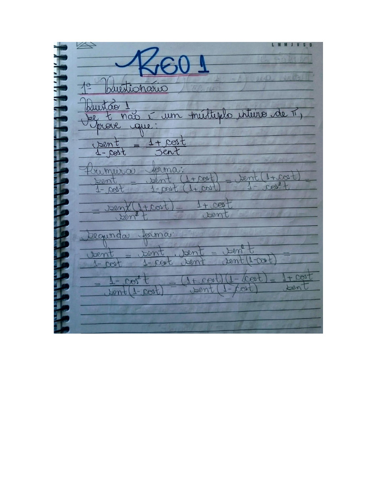 Questionário 1 | PDF