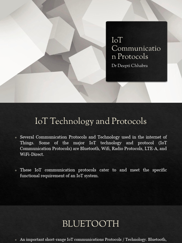 IOT Communication Protocols | PDF | Internet Of Things | Wi Fi