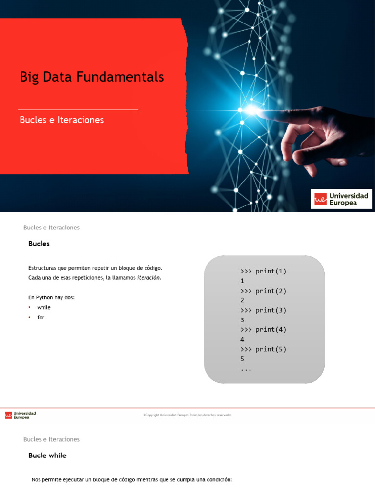 2.bucles e Iteraciones (Presentación) | PDF | Flujo de control | Python (lenguaje de programación)