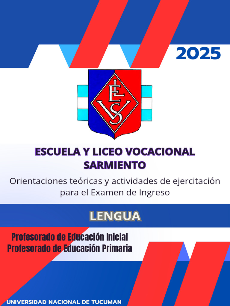 Cuadernillo de Ingreso Lengua 2025 | PDF | Estrés (biología) | Causalidad