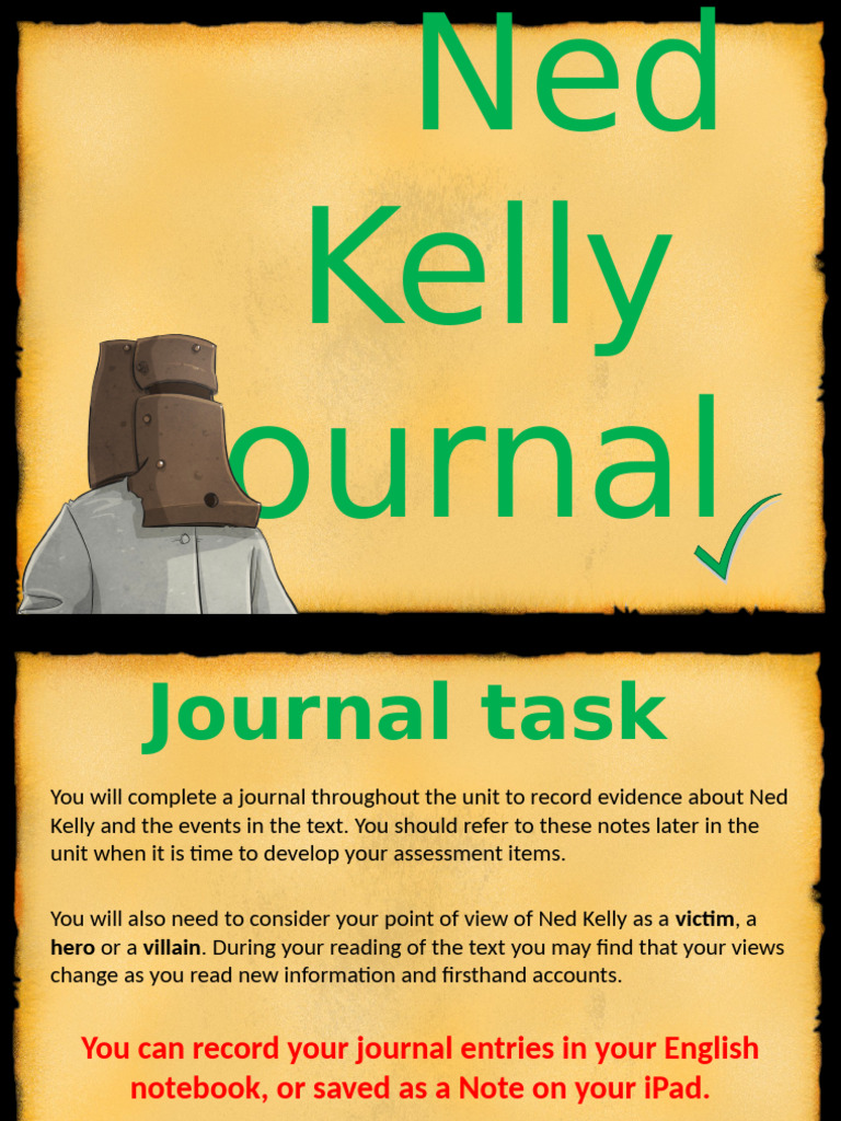 Ned Kelly Journal | PDF