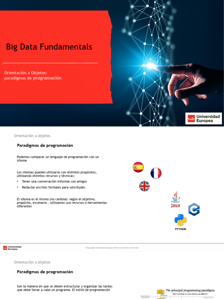 Paradigmas de Programación | PDF | Objeto (informática) | Programación orientada a objetos