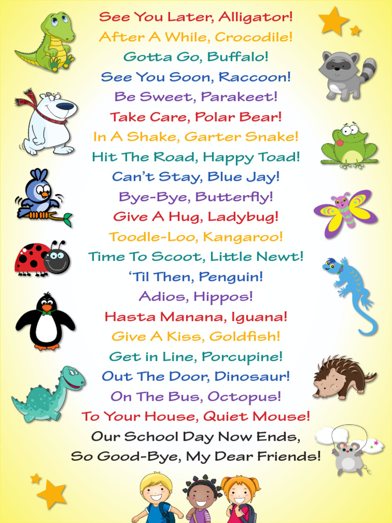 208 Goodbye Rhymes 18x24 | PDF