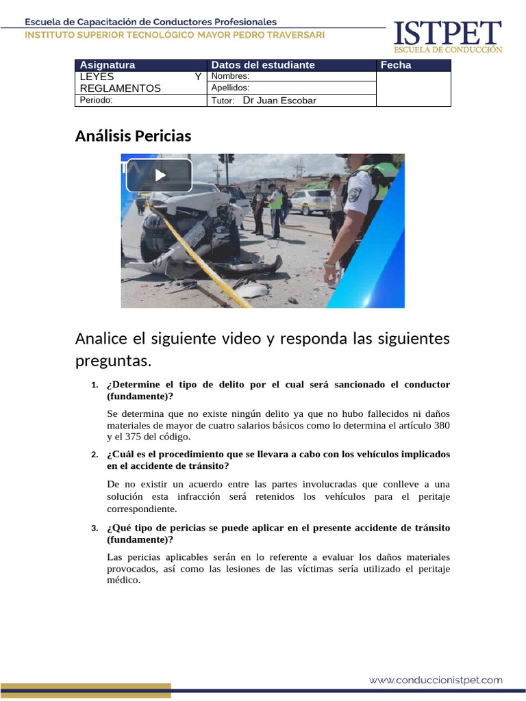 Analisis Pericias | PDF