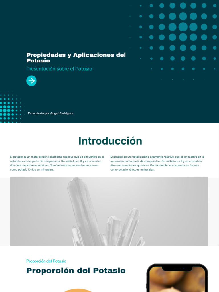 Presentación FyQ Potasio | PDF