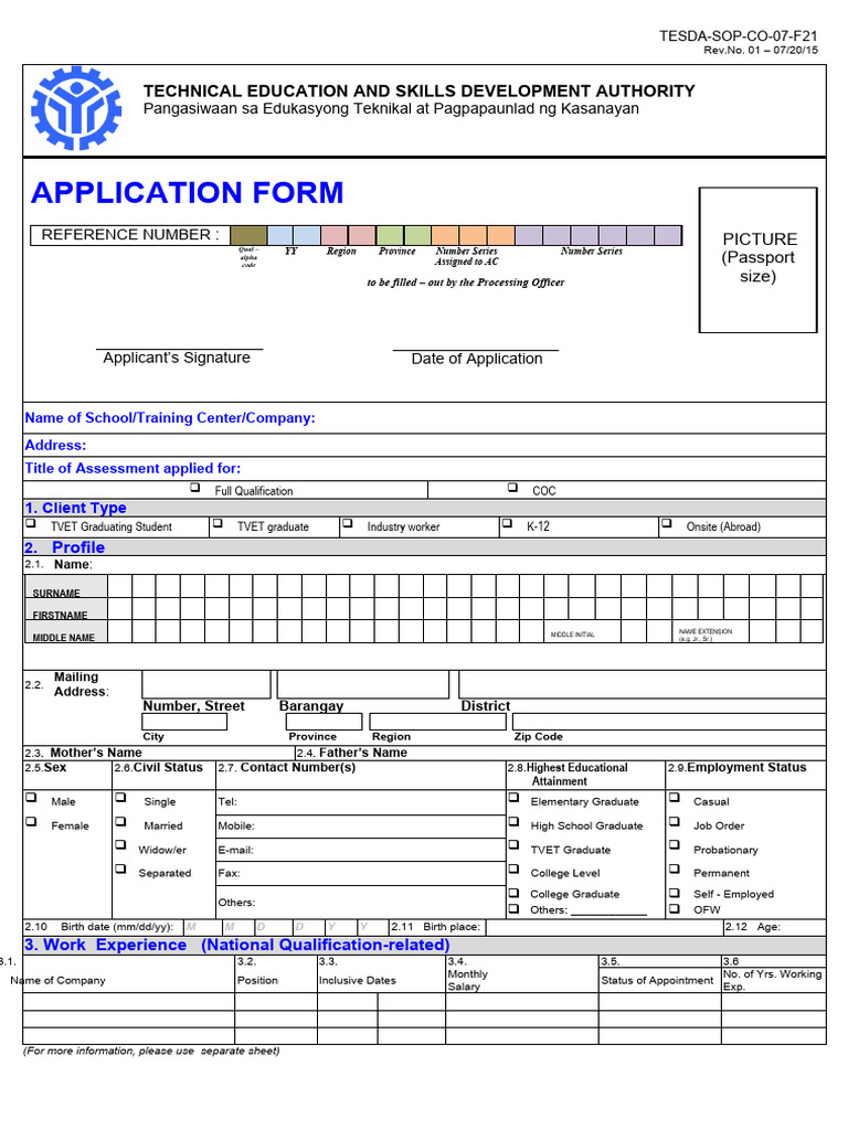Application Form 2024 | PDF
