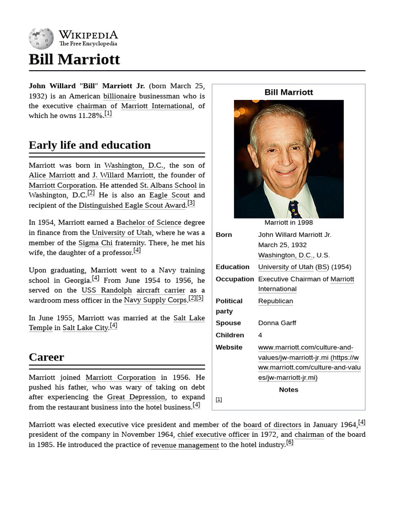 Bill_Marriott | PDF