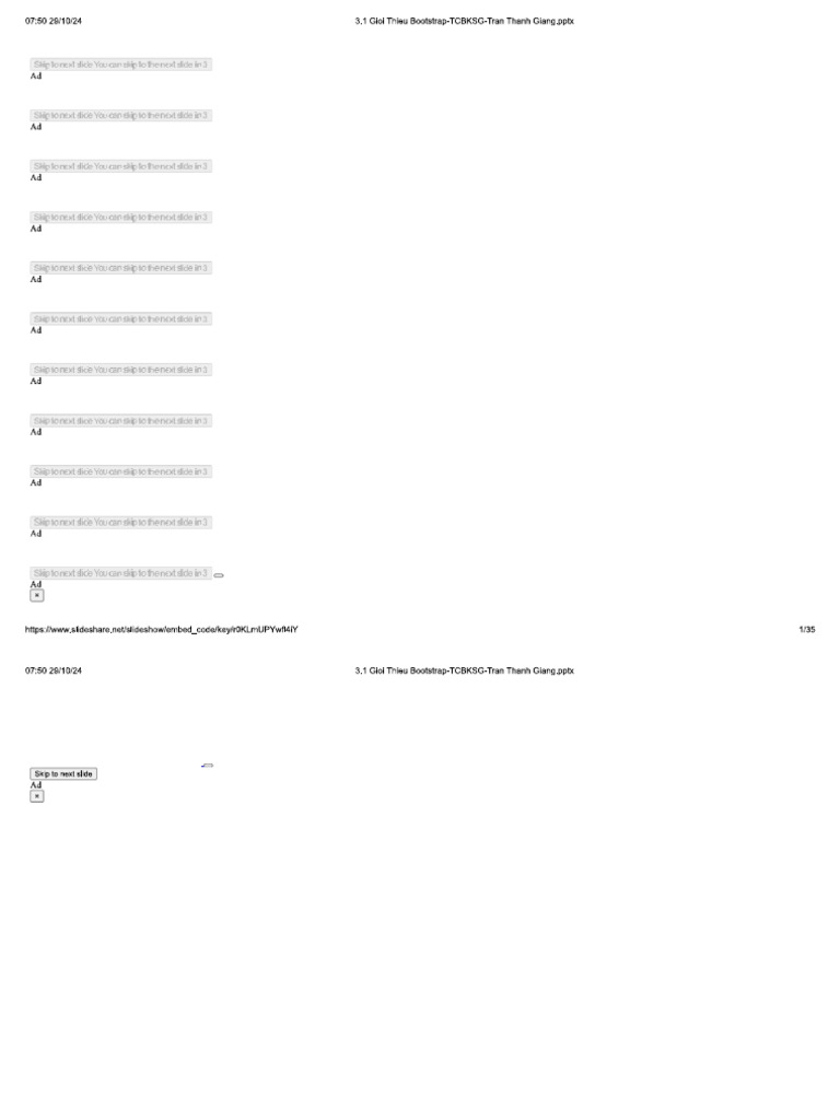 3.1 Gioi Thieu Bootstrap-TCBKSG-Tran Thanh Giang | PDF