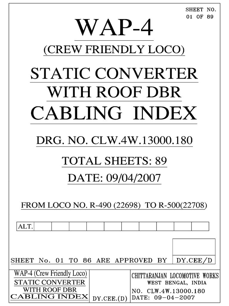 Wap4 Non Mpcs Cable Index | PDF