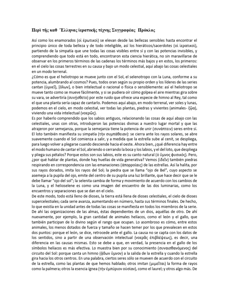 Arte Hierático y Simpatía Divina | PDF